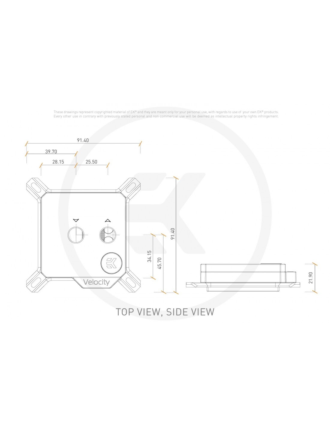 EK Water Blocks EK-Velocity Bloque de agua