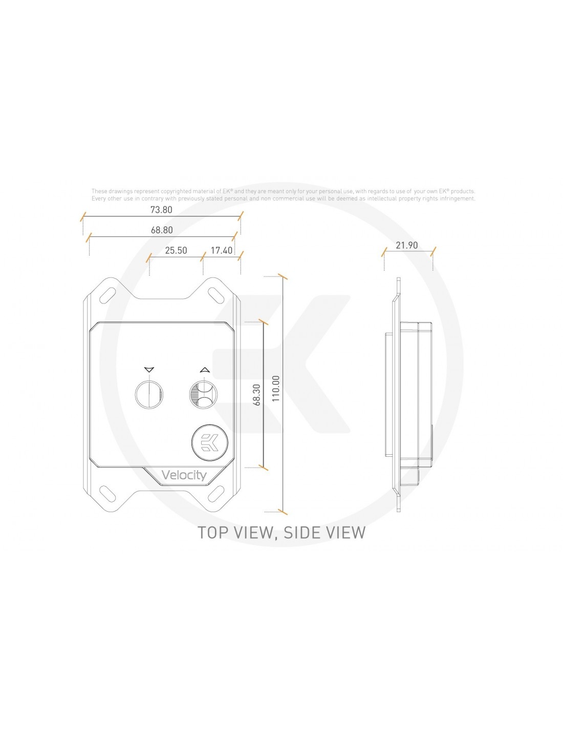 EK Water Blocks EK-Velocity - AMD Bloque de agua