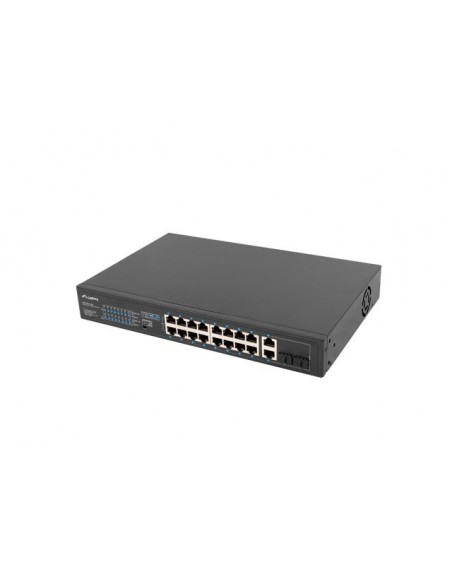 Lanberg RSFE-16P-2C-250 switch No administrado Gigabit Ethernet (10/100/1000) Energía sobre ...