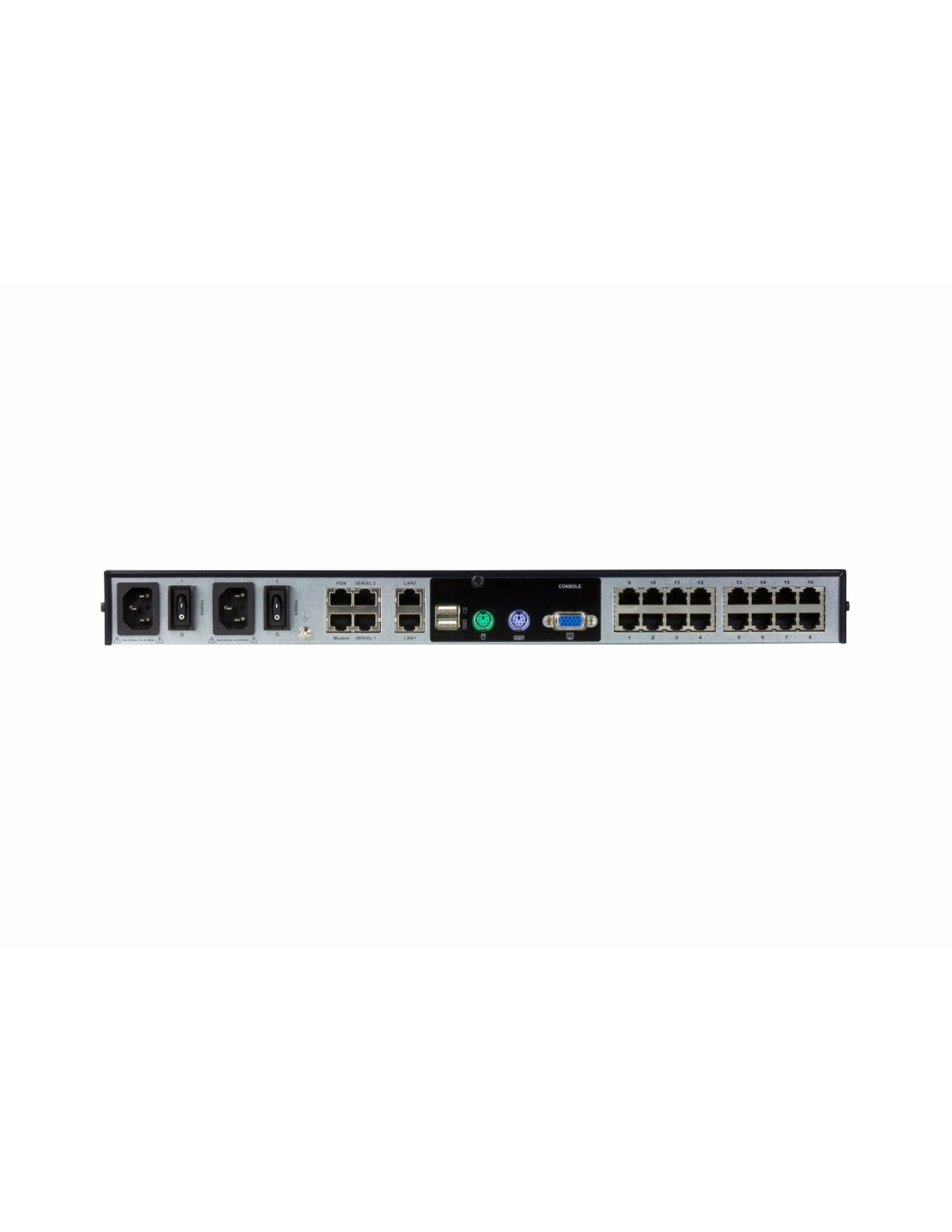 ATEN Switch KVM por IP multi-interfaz Cat 5 de 16 puertos de 1 consola local y 1 consola remota ...