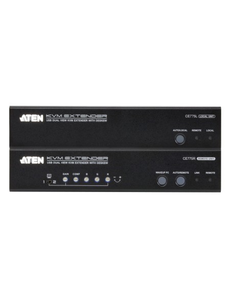 ATEN CE775 extensor audio/video Transmisor y receptor de señales AV Negro
