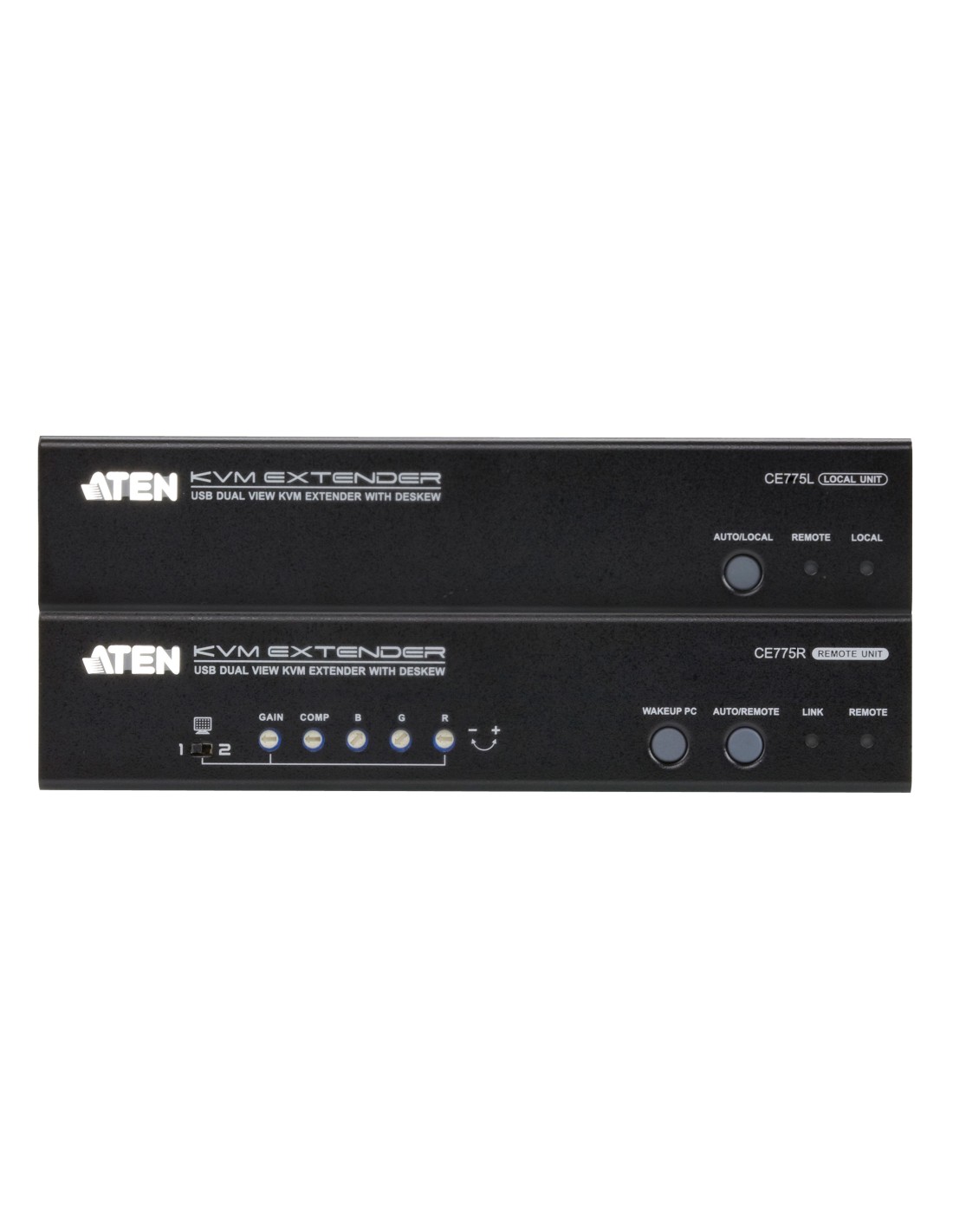 ATEN CE775 extensor audio/video Transmisor y receptor de señales AV Negro