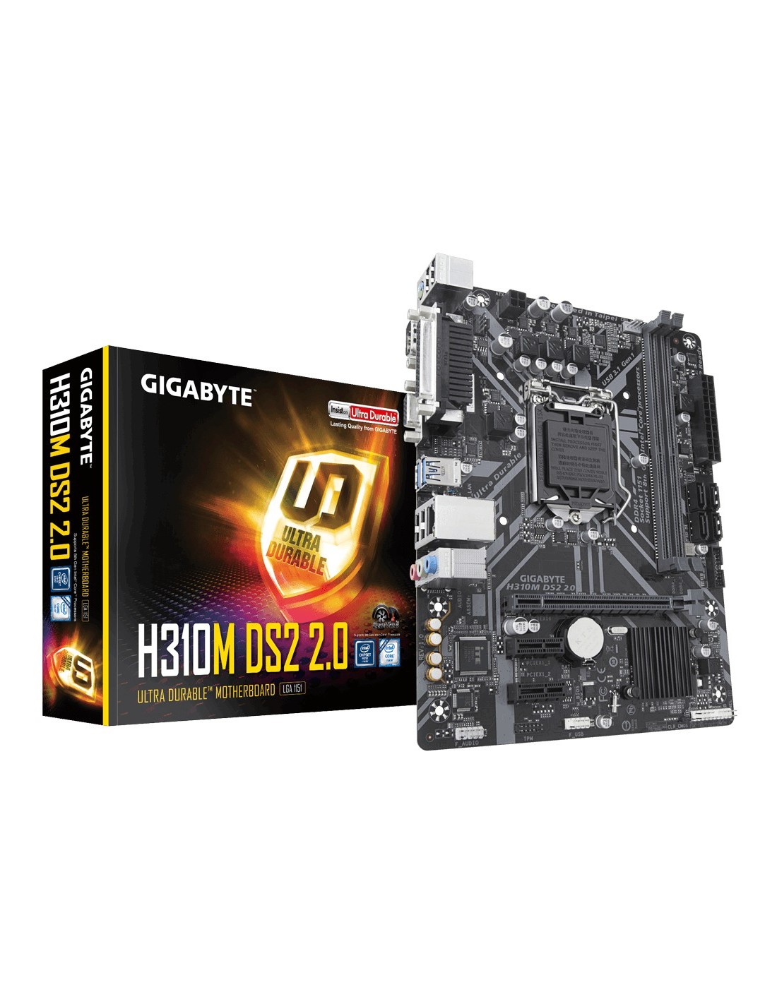 Gigabyte H310M S2 2.0 (rev. 1.0) Intel® H310 LGA 1151 (Zócalo H4) micro ATX