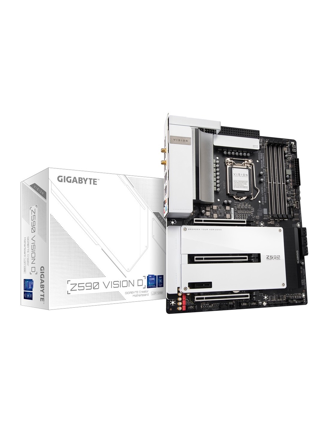Gigabyte Z590 VISION D placa base Intel Z590 LGA 1200 (Socket H5) ATX