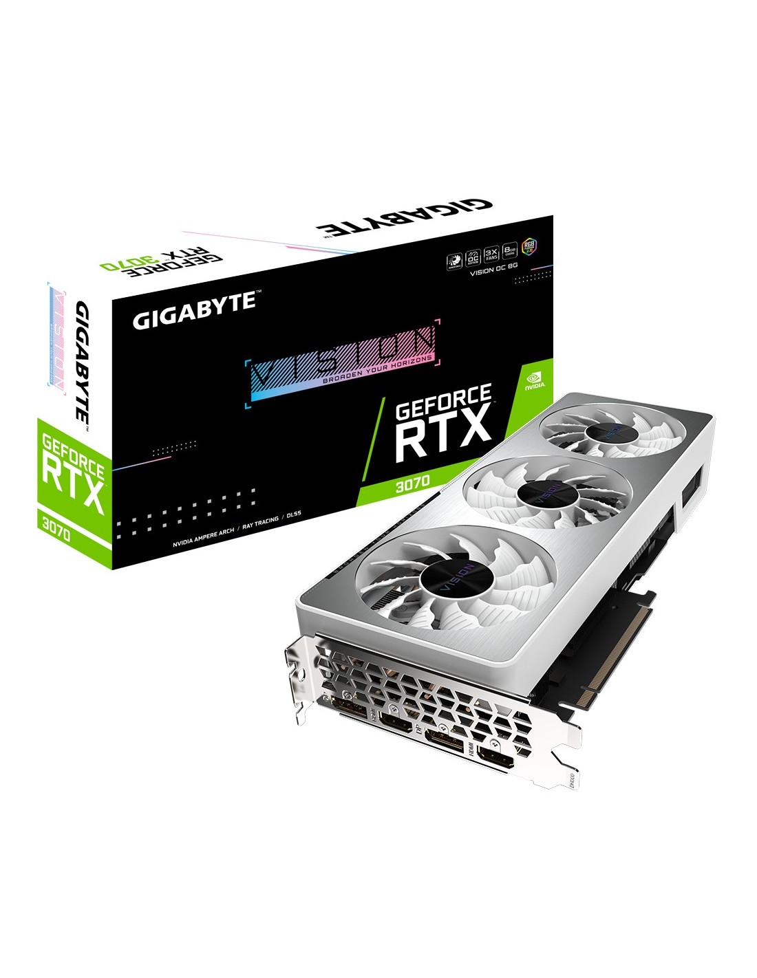 Gigabyte GeForce RTX 3070 VISION OC 8G (rev. 2.0) NVIDIA 8 GB GDDR6