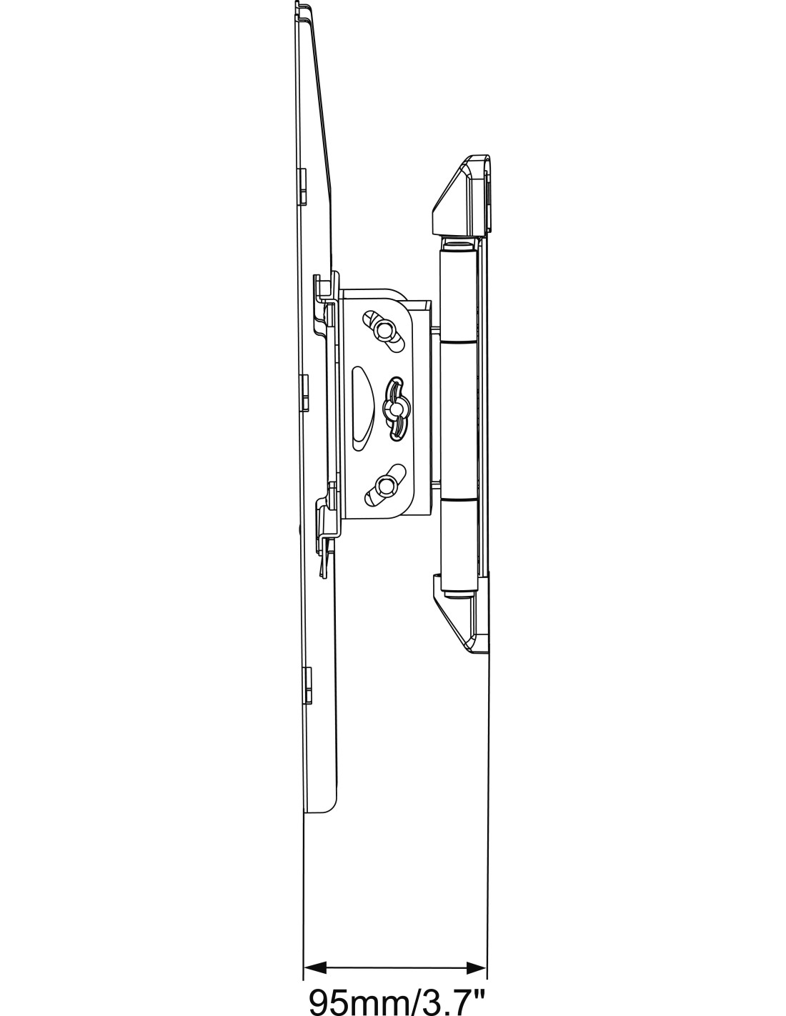 Mount Massive MNT 208 soporte para TV 139,7 cm (55") Negro