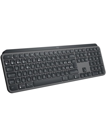 Logitech MX Keys teclado RF Wireless + Bluetooth QWERTY Español Grafito