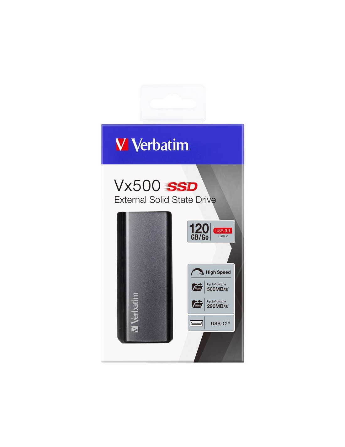 Verbatim SSD externo Vx500 SSD USB 3.1 Gen 2 120GB