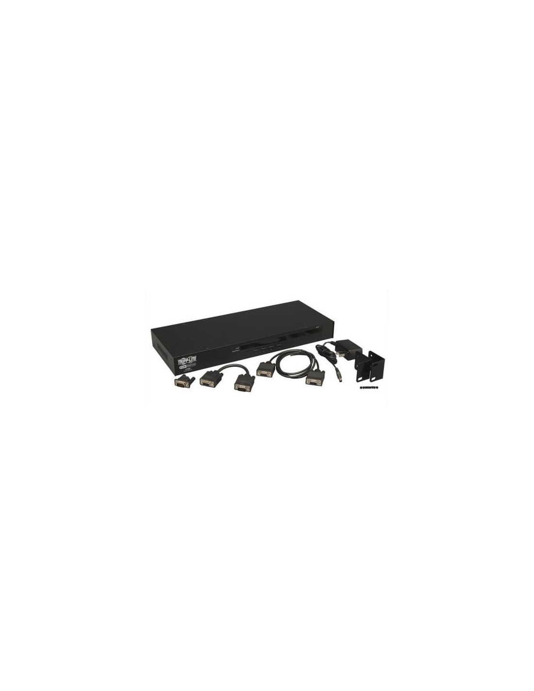 Tripp Lite B042-004 KVM USB/PS2 de 4 Puertos de 1U para instalar en Rack con Menú en Pantalla