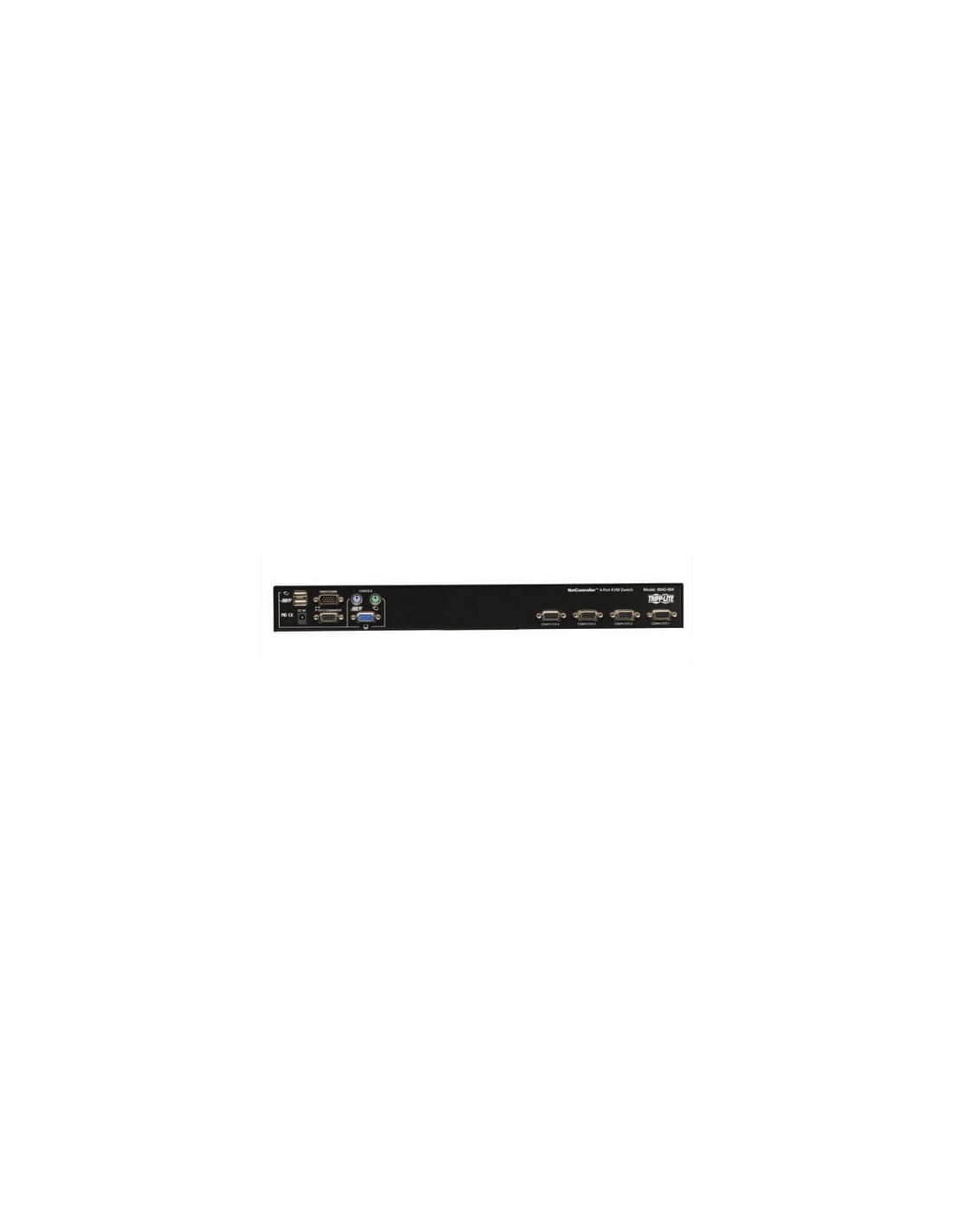 Tripp Lite B042-004 KVM USB/PS2 de 4 Puertos de 1U para instalar en Rack con Menú en Pantalla
