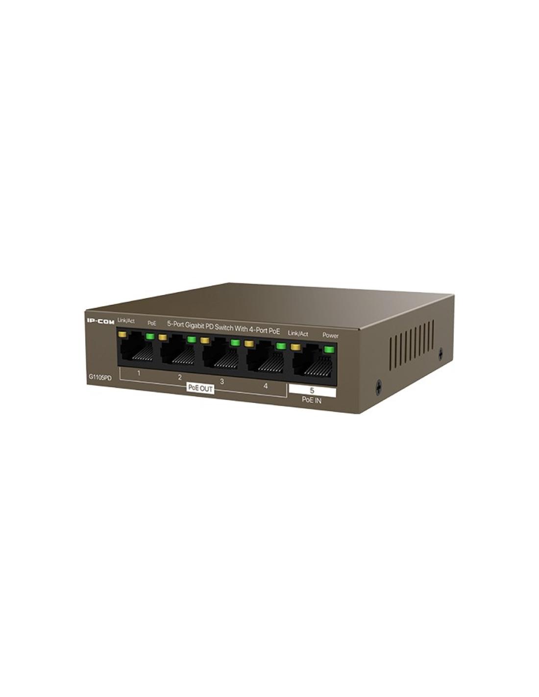IP-COM Networks G1105PD switch No administrado L2 Gigabit Ethernet (10/100/1000) Energía sobre ...