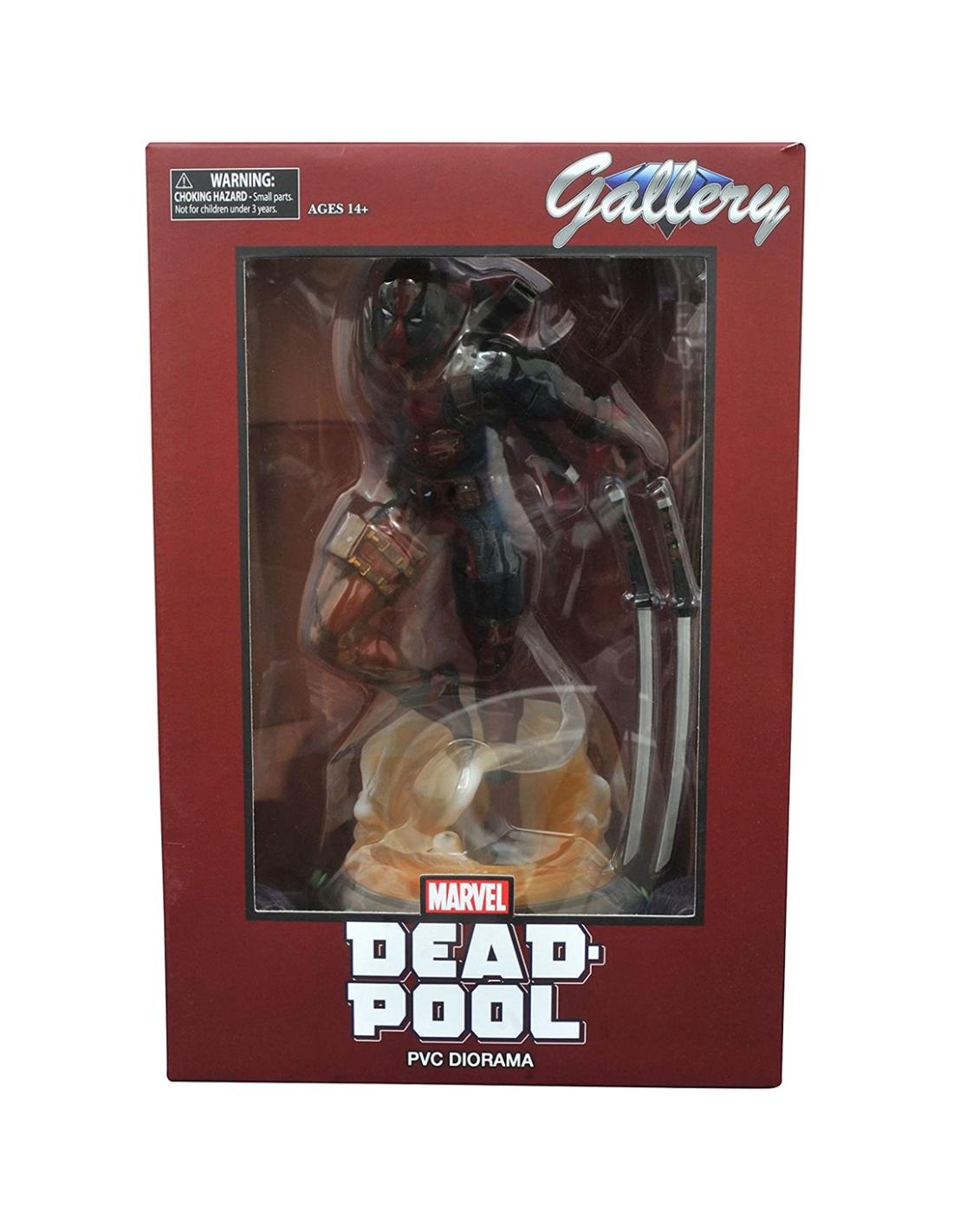 Figura diamond collection gallery marvel deadpool base efecto pvc