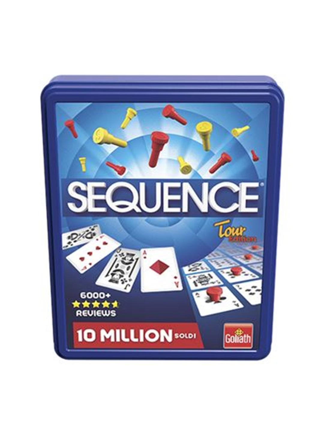 Juego de mesa sequence caja metalica pegi 7