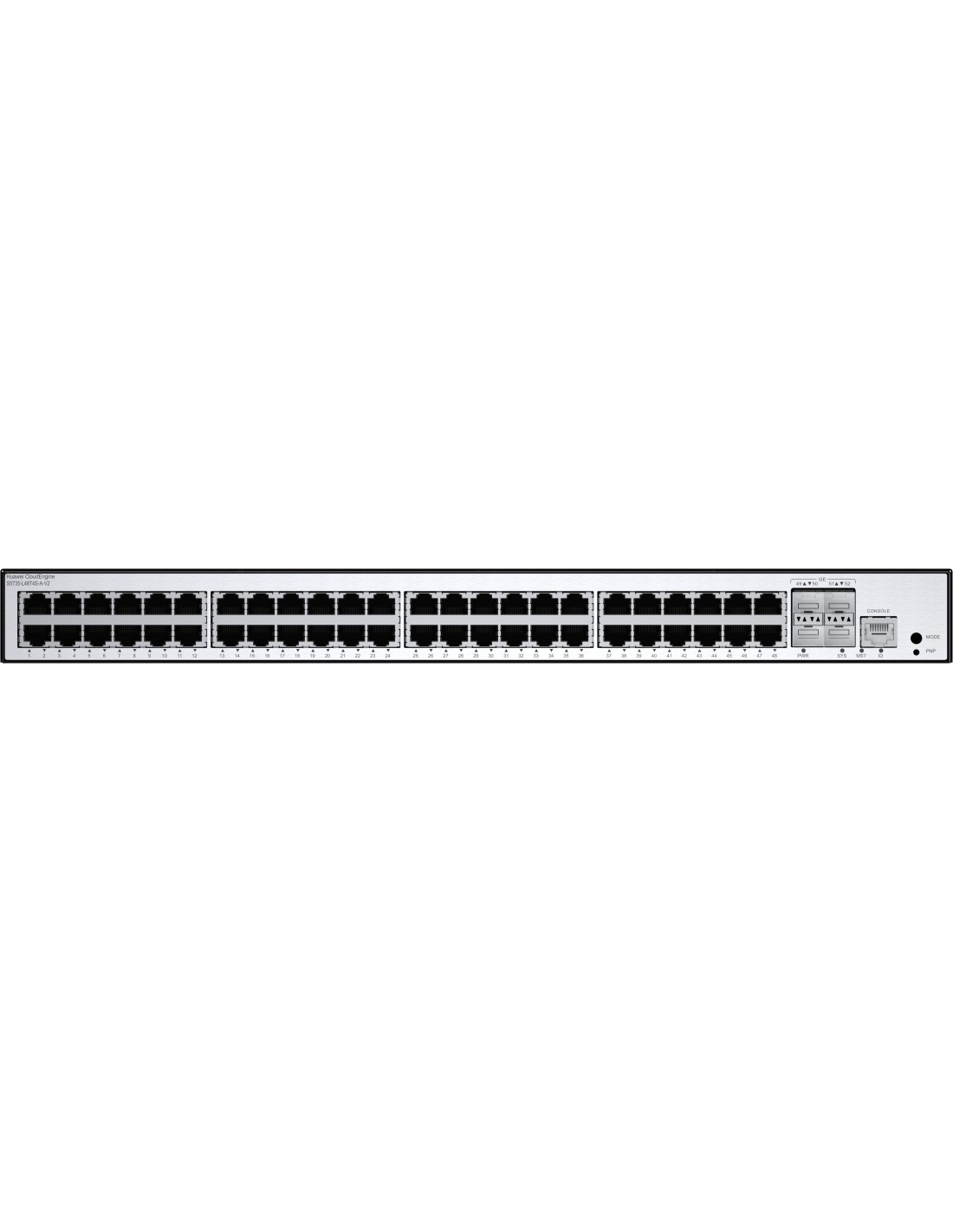 Huawei CloudEngine S5735-L48T4S-A-V2 Gestionado L3 Gigabit Ethernet (10/100/1000) 1U Negro, Plata